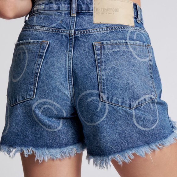 One Teaspoon | Shorts | One Teaspoon All Smiles Legend High Waist Mom ...